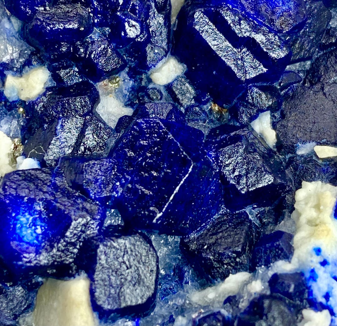 177 Gram Unique Rare Piece! Natural Royal Blue LAZURITE With PYRITE on ...