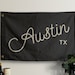 Custom Hand Painted Cotton Canvas Flag With Script Lettering - Etsy