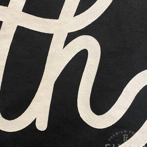 Custom Hand Painted Cotton Canvas Flag: Script Lettering, Vintage Look ...