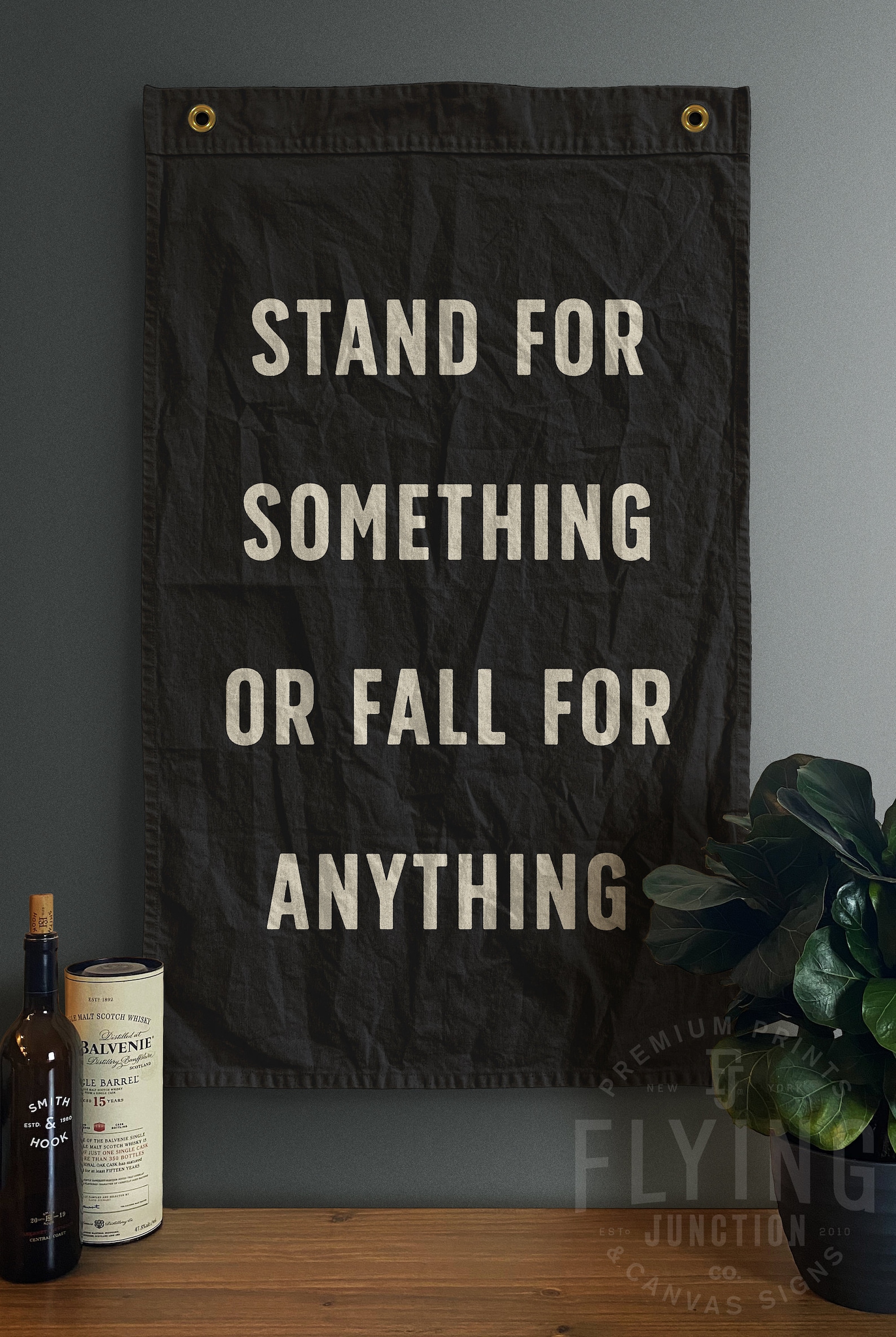 Custom Hand Painted Cotton Canvas Flag Vintage Look Wall - Etsy