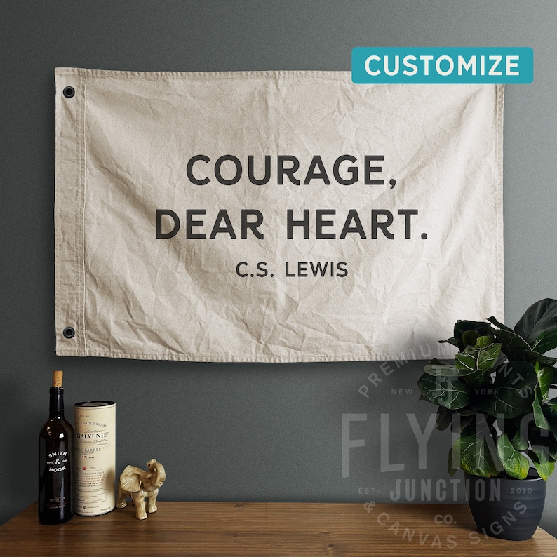 Custom Hand Painted Cotton Canvas Flag Vintage Look Wall - Etsy