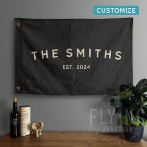 Custom Hand Painted Cotton Canvas Flag - Vintage Look | Wall Tapestry ...