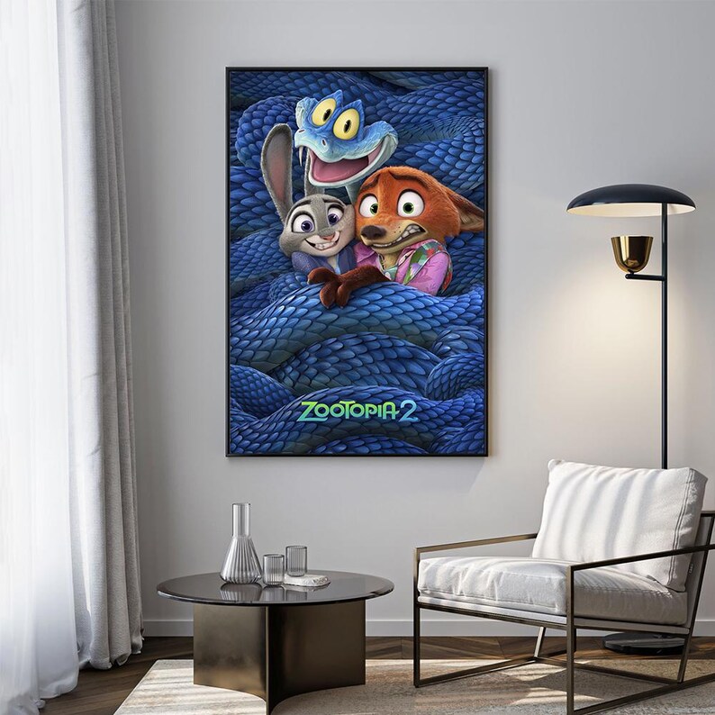 Zootopia 2 Movie Poster, Classic Movie Art, Fantasy Movie Print, Film ...