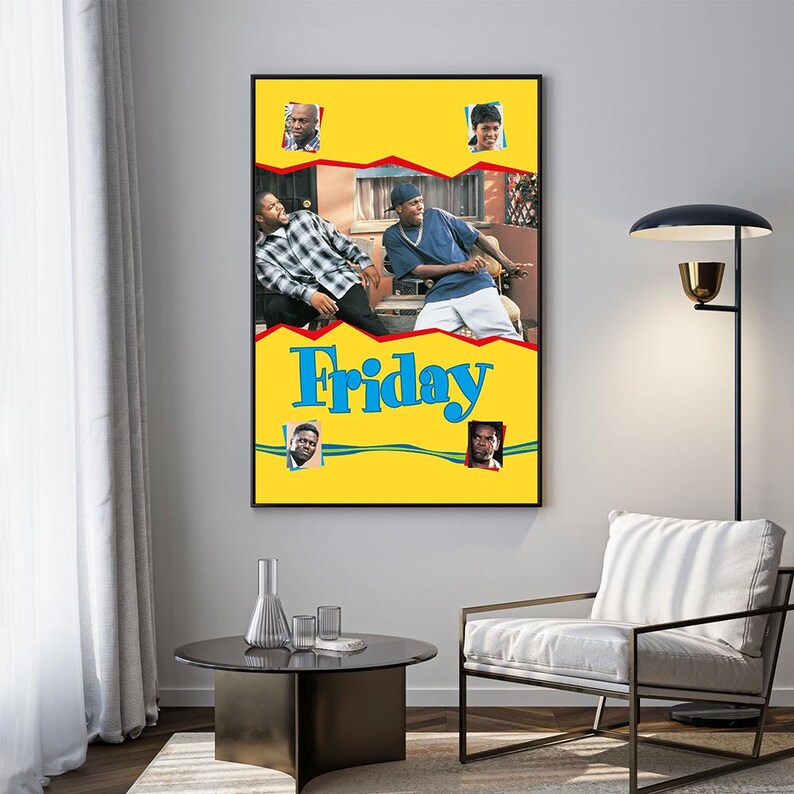 Friday Movie Poster, Classic Movie Art, Fantasy Movie Print, Film Lover ...