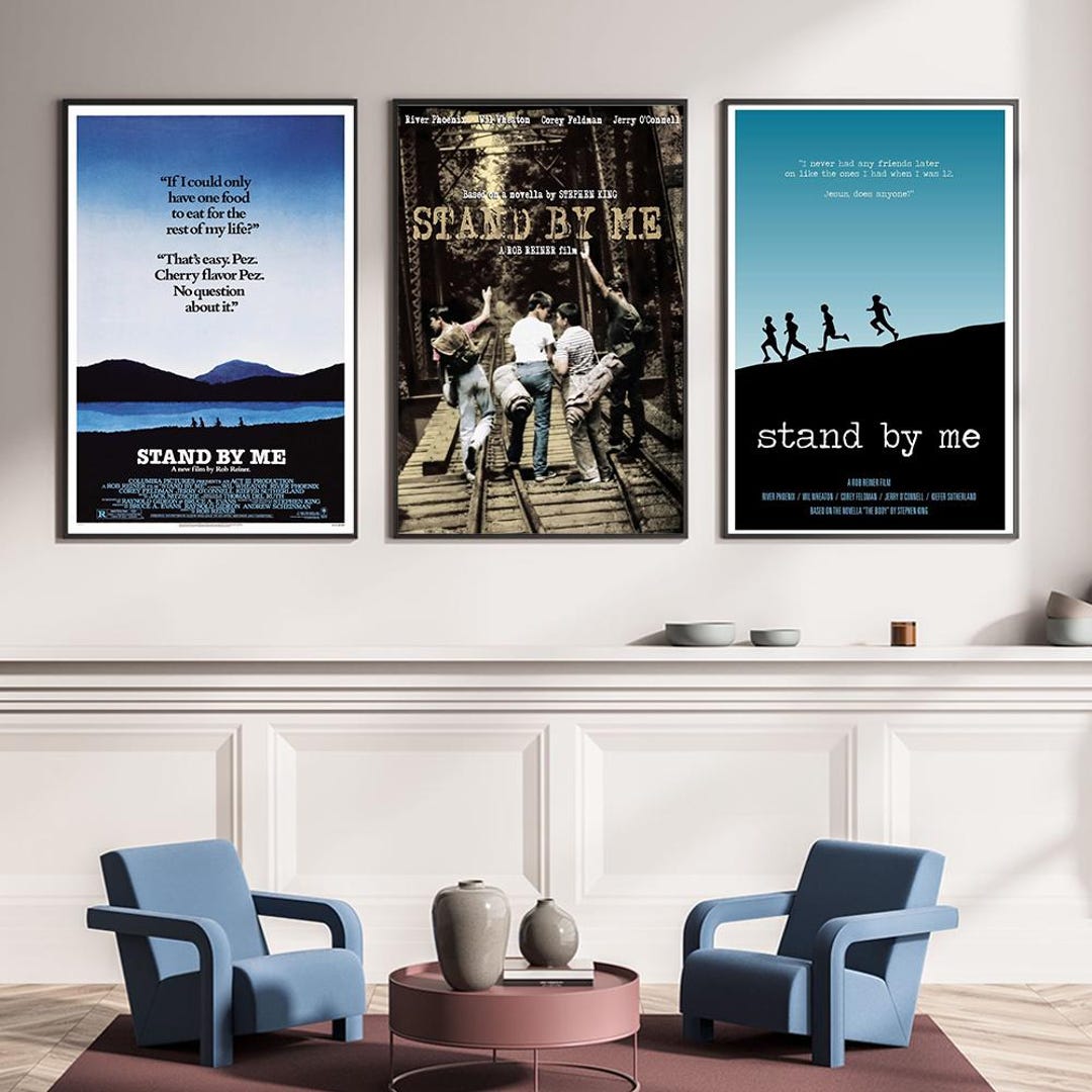 Stand by Me Movie Poster, Classic Movie Art, Fantasy Movie Print, Film ...