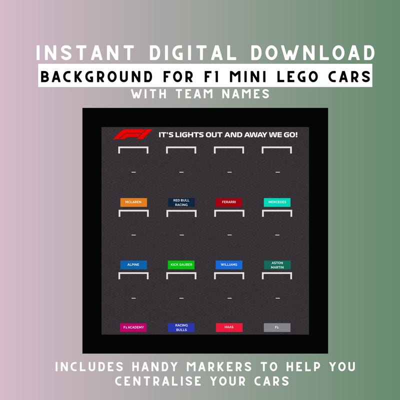F1 Mini Legos Display - Etsy