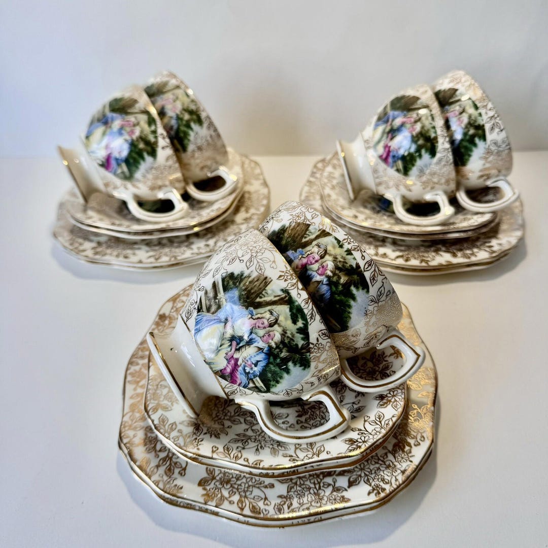 Antique Morley Ware Chintz 6 Trio Sets. Early Century. 1920s + - Etsy