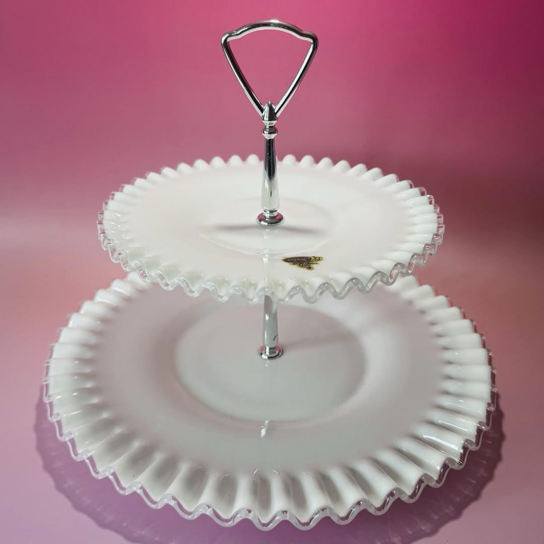 Fenton Silvercrest Vintage 2-tiered Tidbit Tray. - Etsy