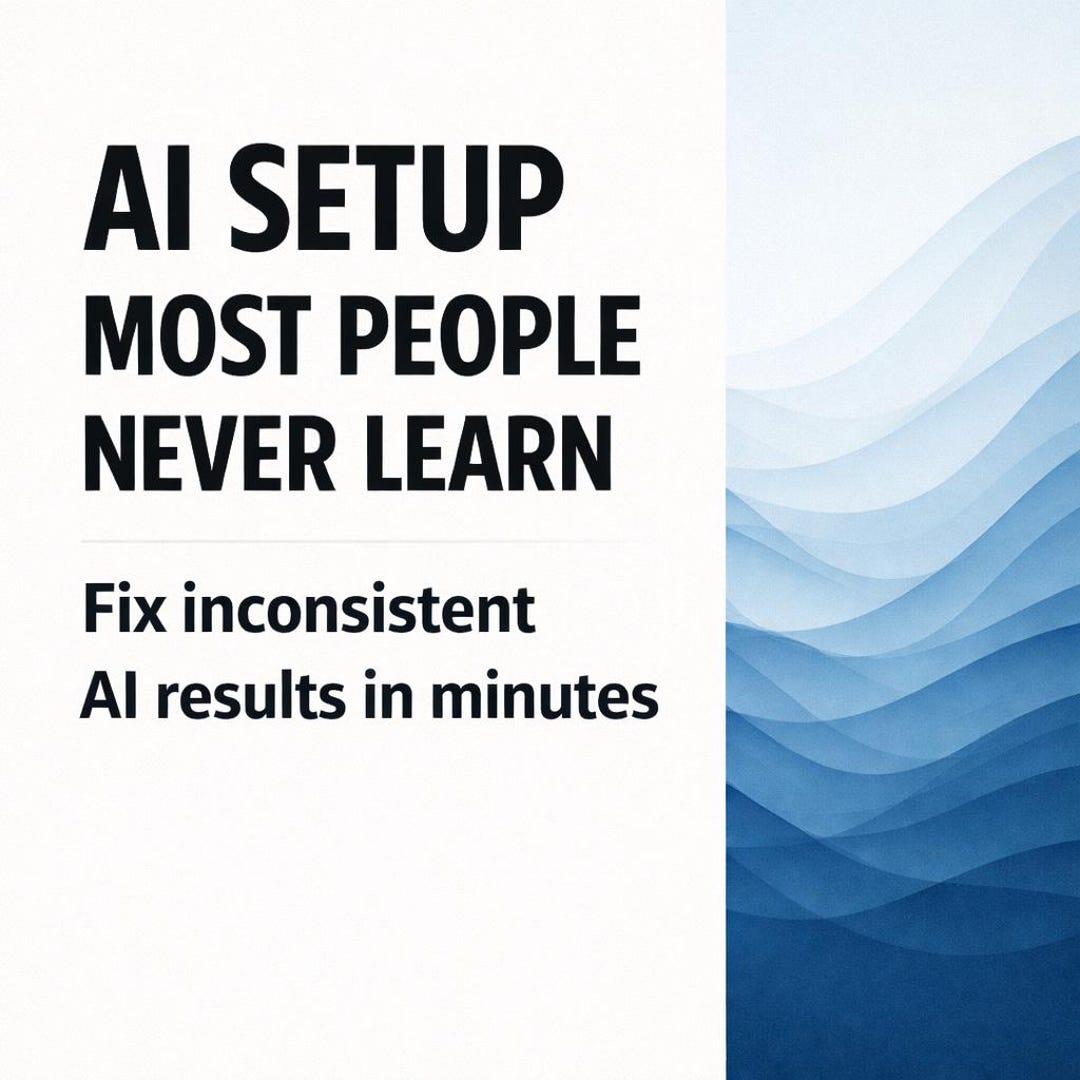 AI Setup Guide, Chatgpt Prompt Framework, Improve AI Output Quality ...