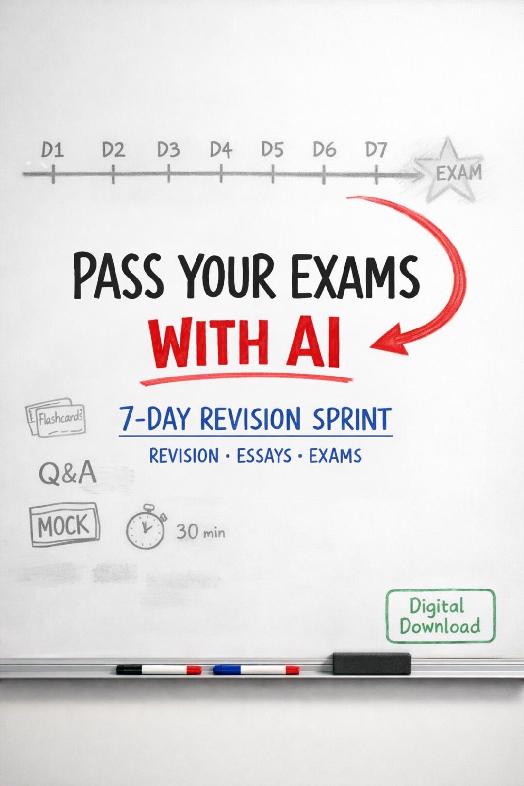 Exam Revision Planner | 7 Day Study Sprint | Last Minute Study Guide ...