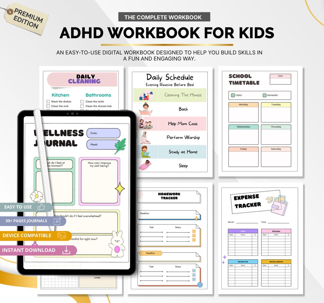 ADHD Workbook for Kids: Focus, Self-regulation, and Mindfulness ...