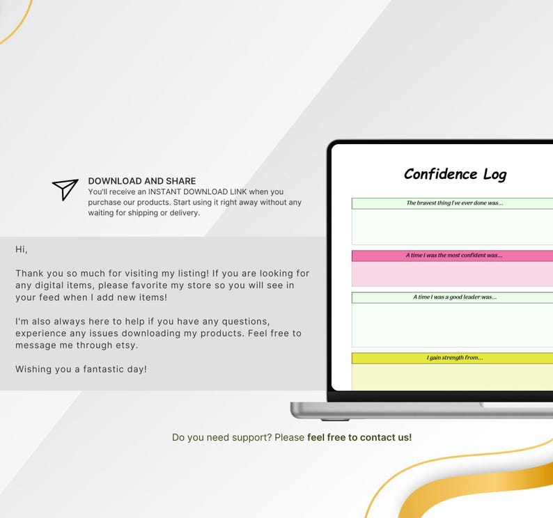 Self-confidence Planner: Printable Affirmation & Goal-setting Journal ...