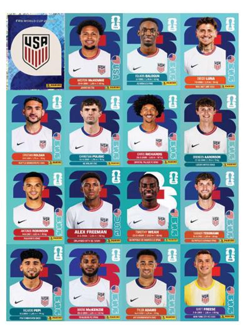 2026 World Cup Stickers in PDF | Instant Download | 48 National Teams ...