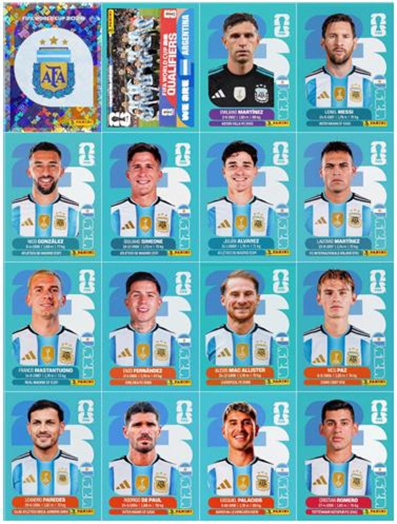 2026 World Cup Stickers in PDF | Instant Download | 48 National Teams ...