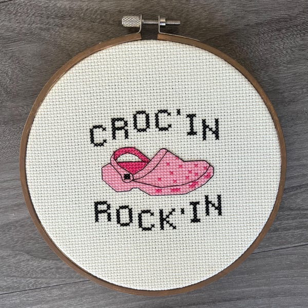 Rock Cross Stitch - Etsy