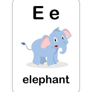 Animal Alphabets A - Z Flashcards - Etsy