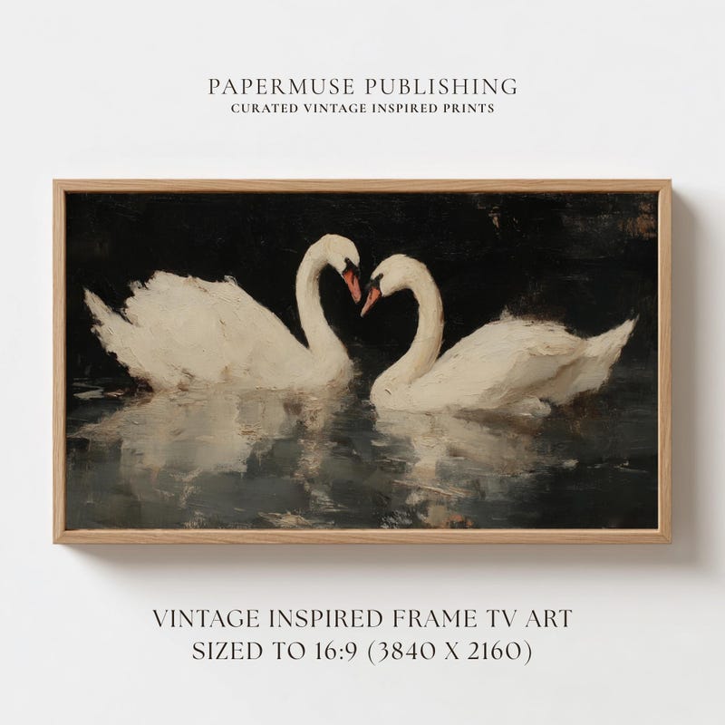 Black Swan Framed Print - Etsy