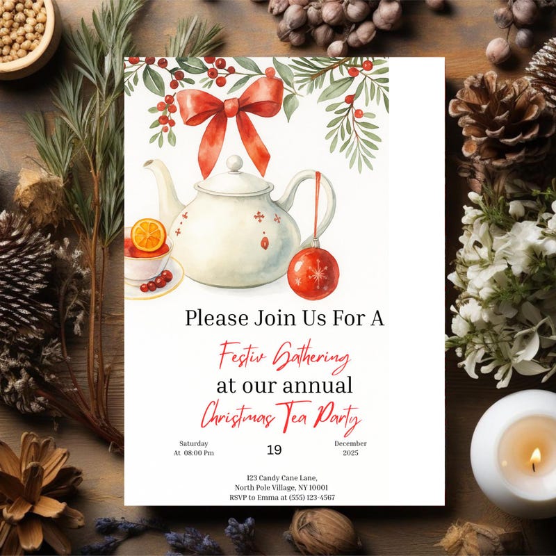 Christmas Tea Party - Etsy