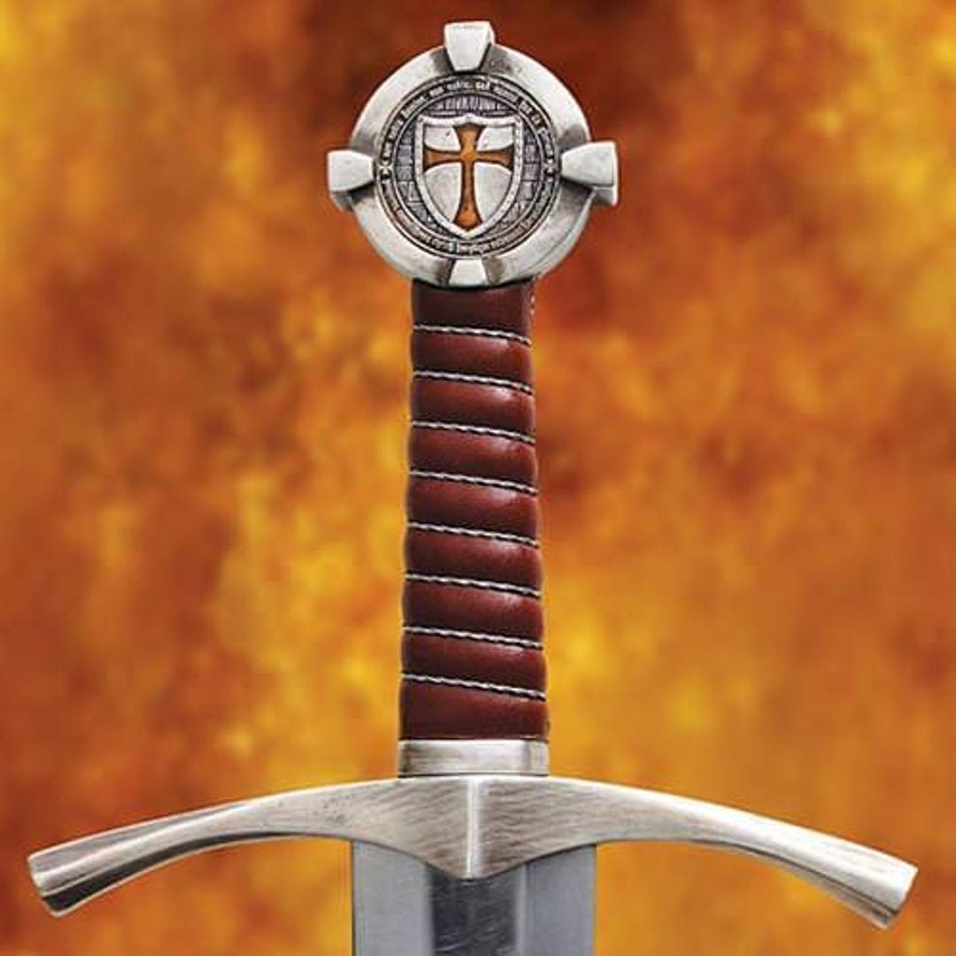 Handmade Knights Templar Sword: the Accolade, High Carbon Steel With ...