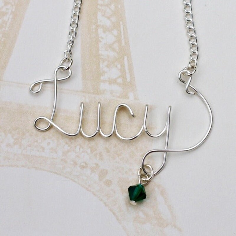 Wire Word Necklace - Etsy