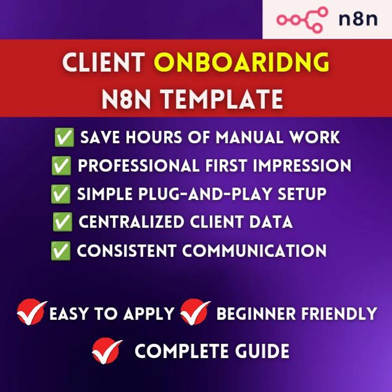 Client Onboarding System N8n Template | Automated Client Intake ...