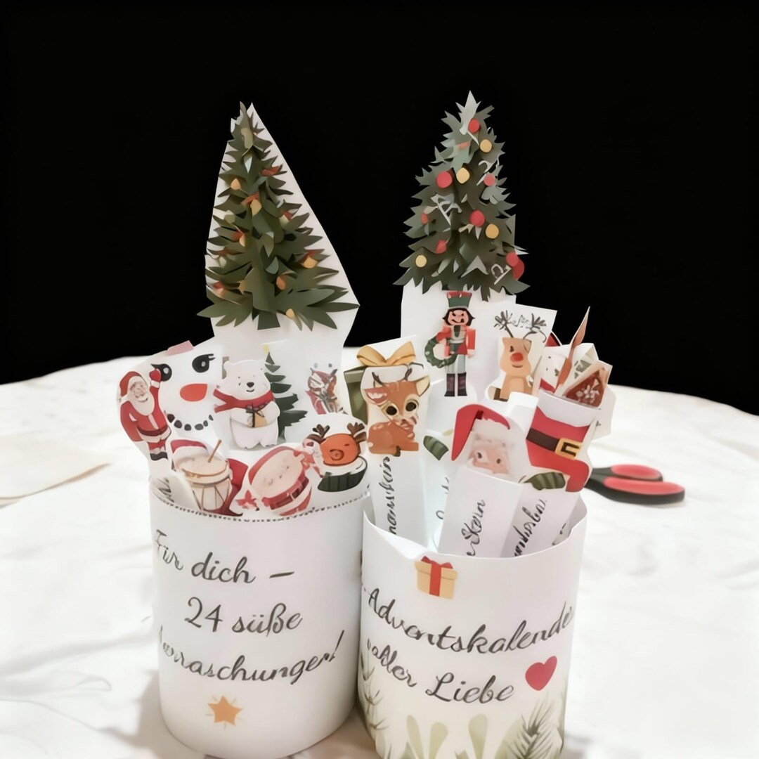 DIY Advent Calendar – 24 Printable Designs, Christmas Activity (digital ...