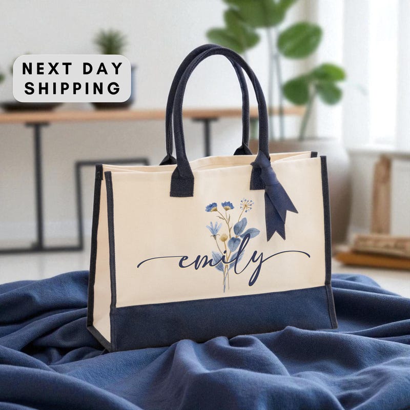 Tote Bag Botanical Design - Etsy