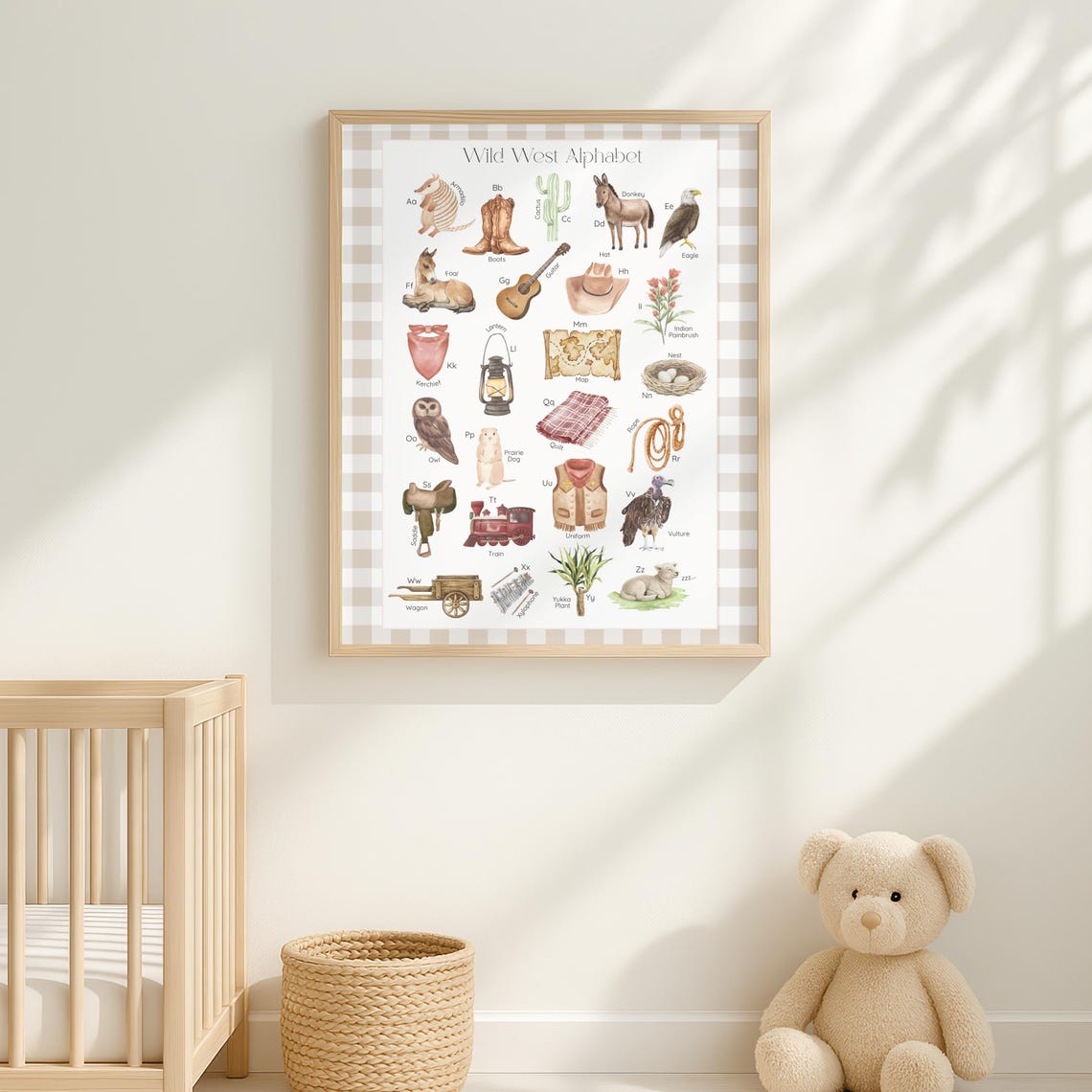 Wild West Alphabet Print: Cowboy Cowgirl Nursery Decor (digital ...