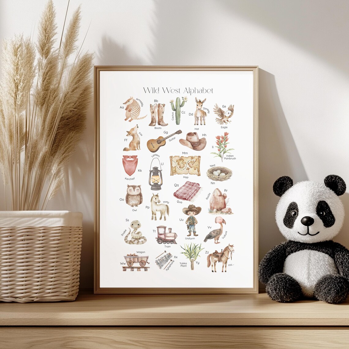 Wild West Alphabet Print: Cowboy Cowgirl Nursery Decor (digital ...
