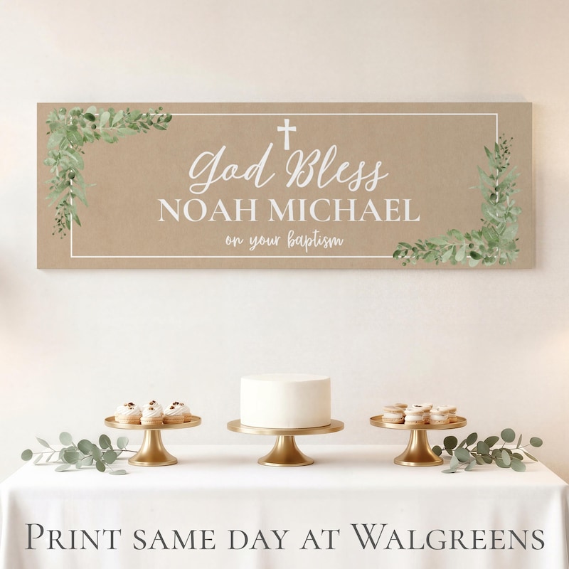 Custom Baptism Banners - Etsy