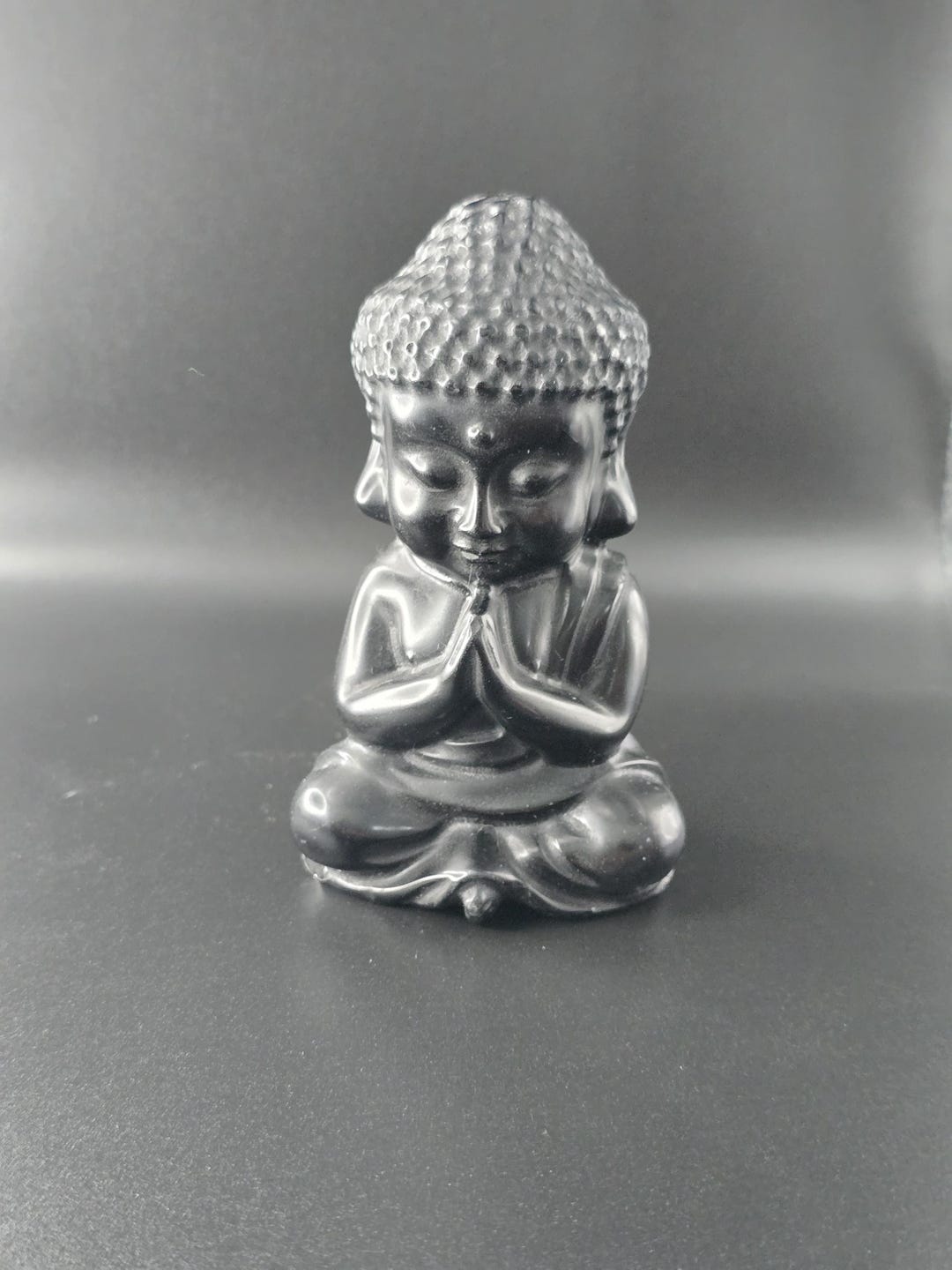 Obsidian Buddha Statue: Protection, Purification, Transformation - Etsy