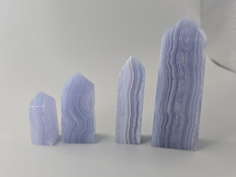 Blue Lace Agate Small Towers - Etsy