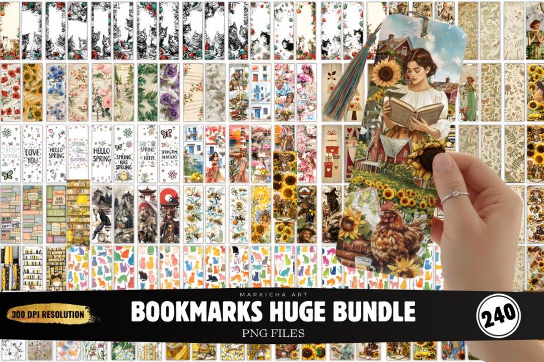 Bookmarks Png Huge Bundle, Bookmark Big Bundle - Etsy