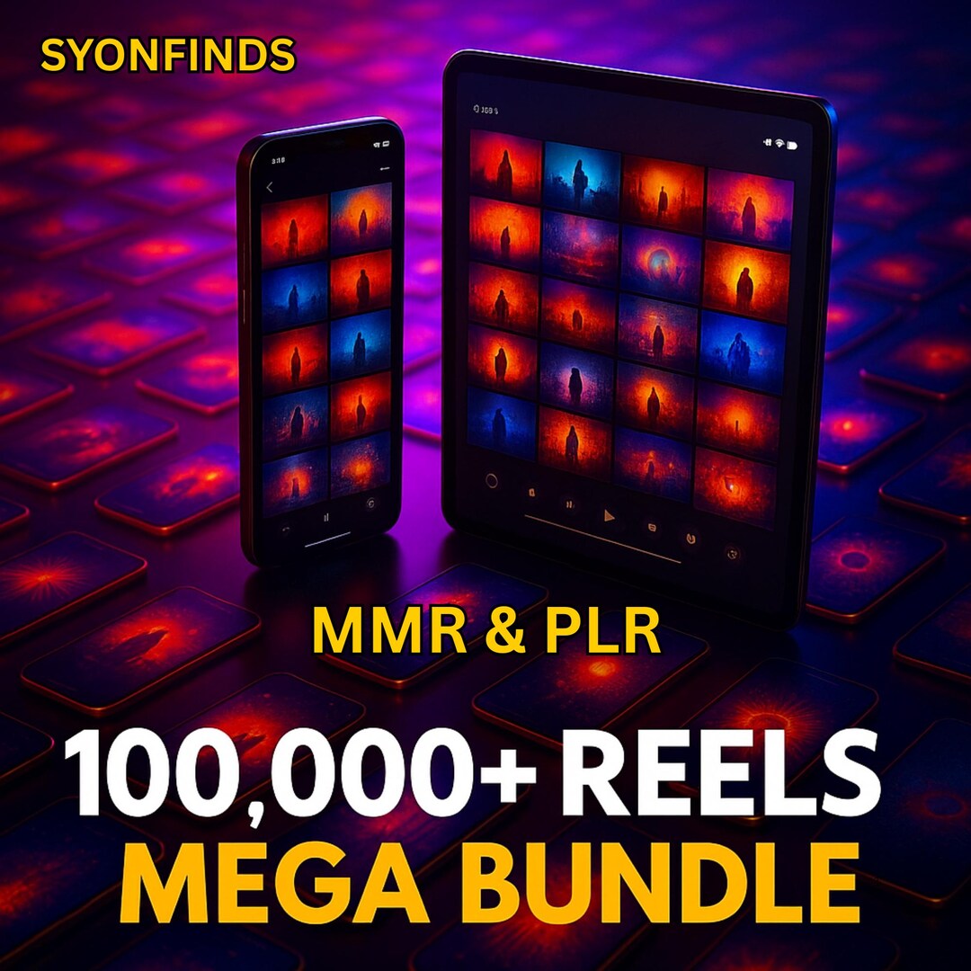 100,000+ Viral Reels Mega Bundle: PLR MRR, Tiktok, Instagram, Youtube ...