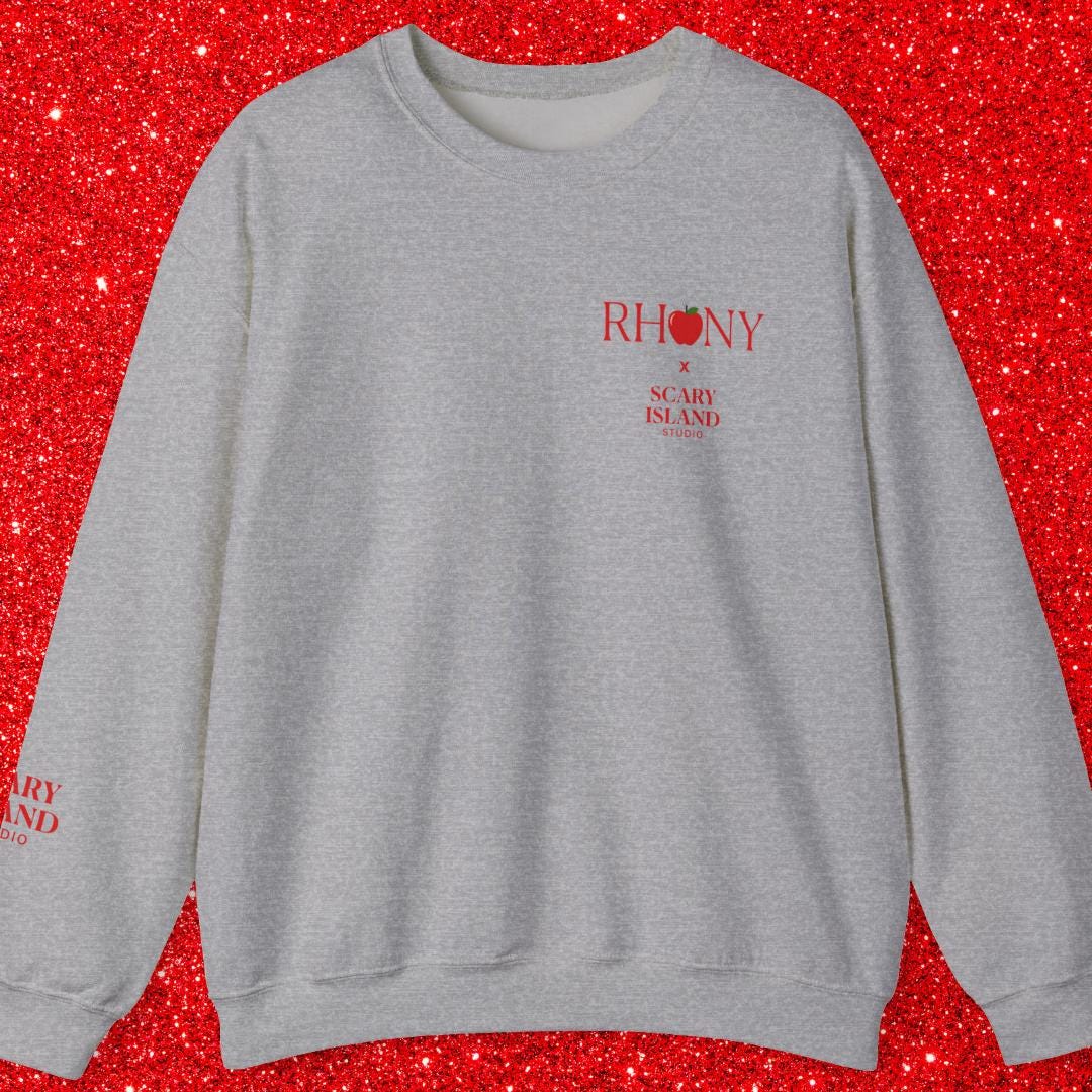 RHONY X Scary Island Studio Crewneck Sweatshirt, Real Housewives of New ...