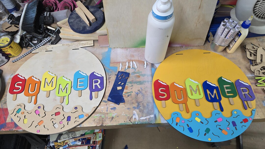 Popsicle Welcome Sign SVG, Hello Summer Sign, Popsicle Door Hanger ...