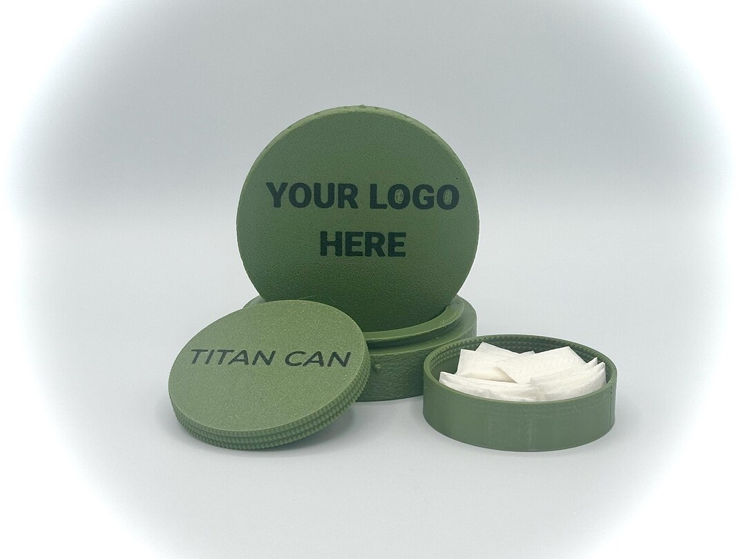 Custom EDC Zyn Tin – 3D Printed Snus Can Box, Durable Nicotine Pouch ...