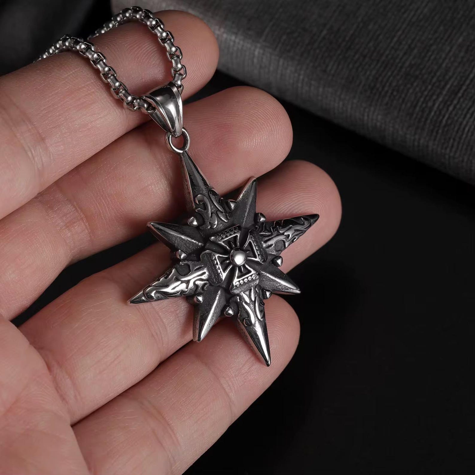 Gothic Style North Star Inspired Necklace - Etsy