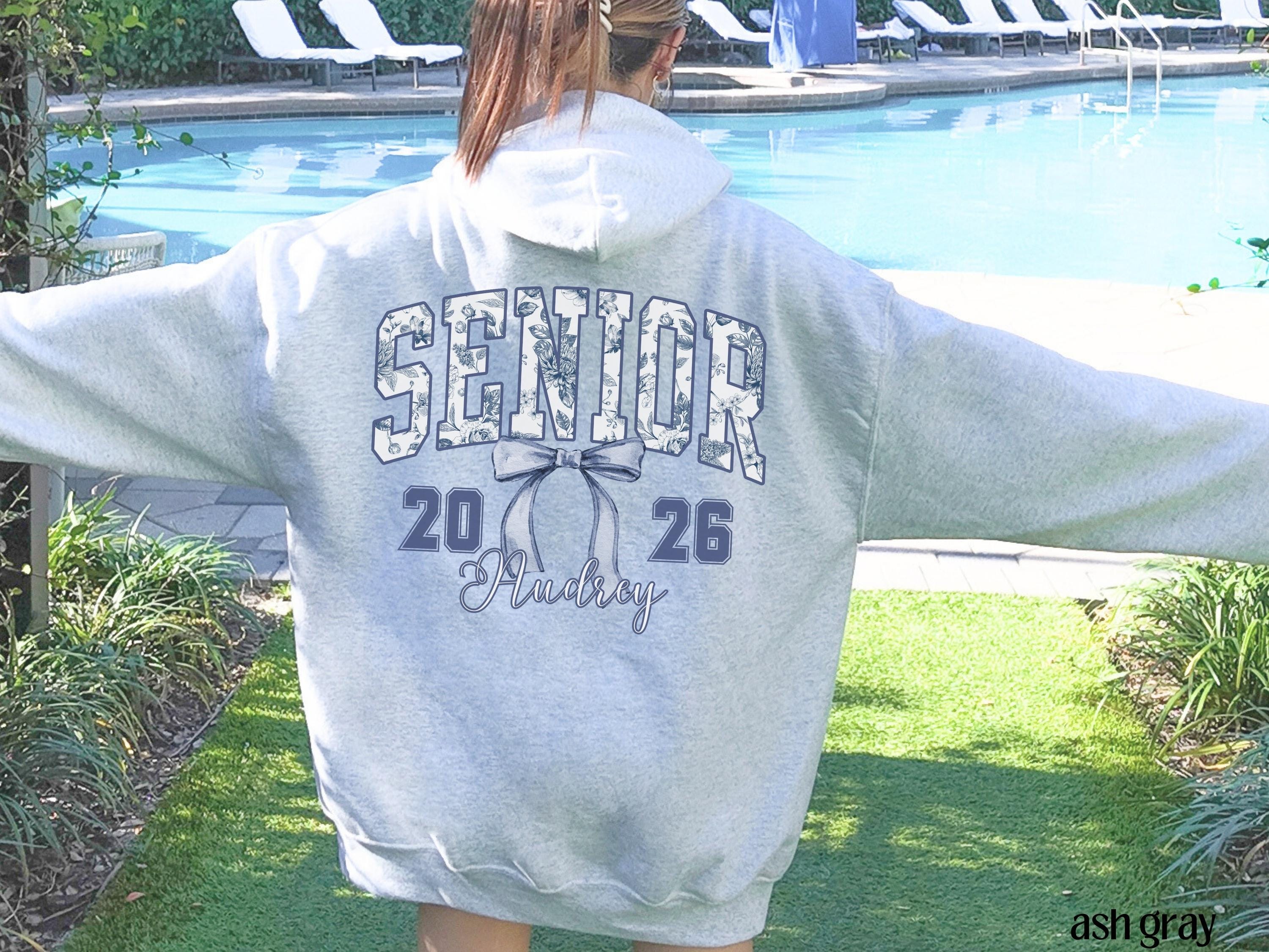 Class of 2026 Senior Sweatshirt, Custom Back to School, Coquette Blue ...