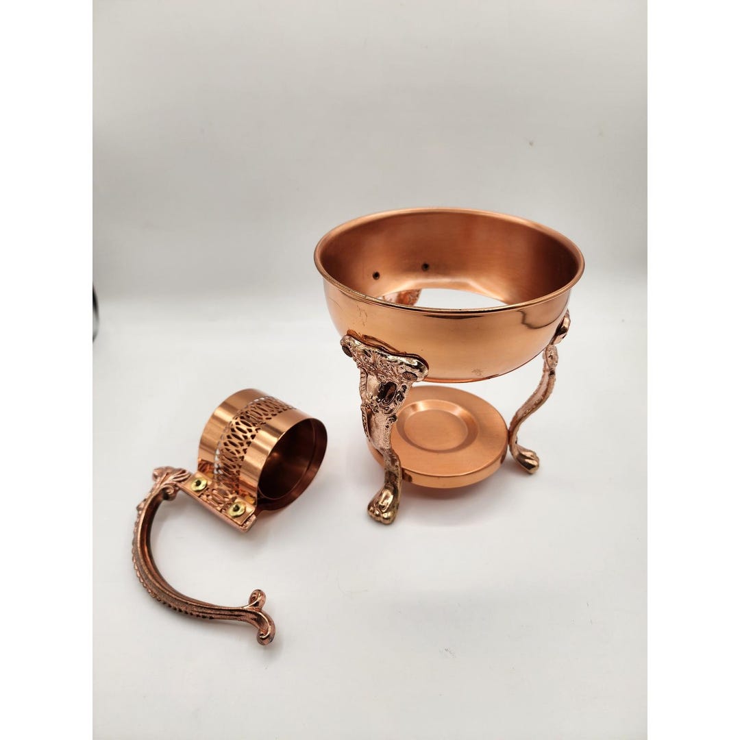 Vintage Princess House Copper & Brass Glass Tea Coffee Carafe Pot ...