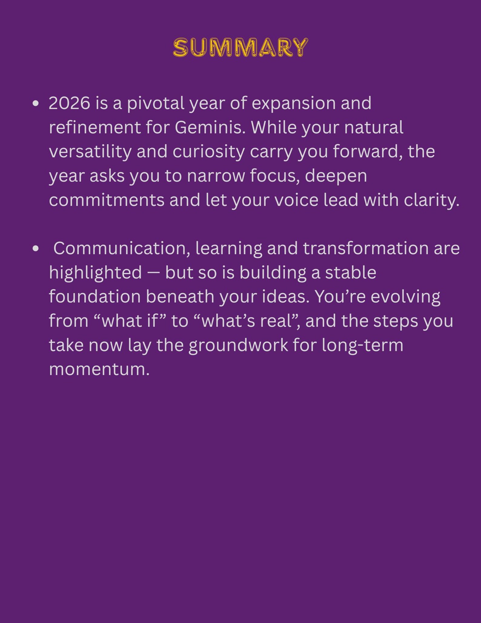 Gemini Horoscope 2026| Printable PDF| Size 8.5x11 In| New Year Gift for ...
