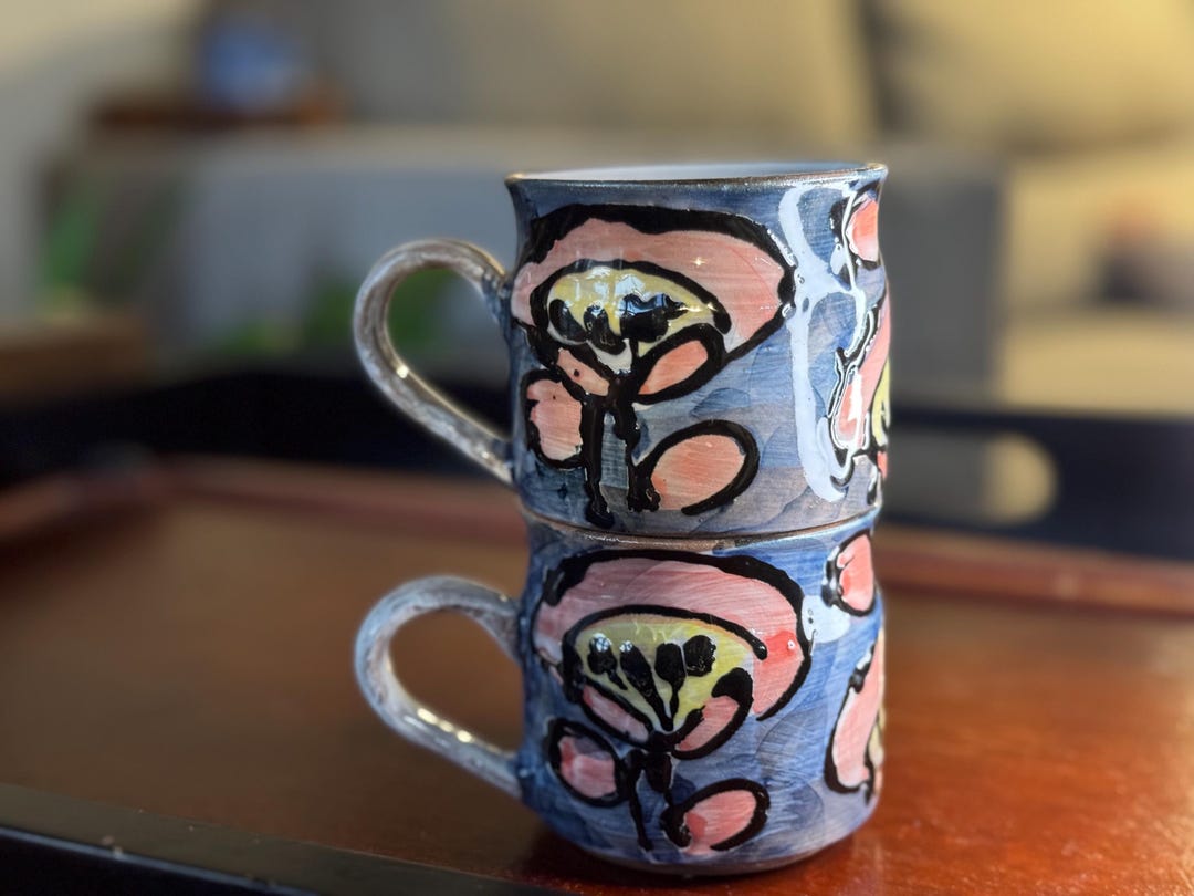 Vintage Japanese Stoneware Mugs - Etsy