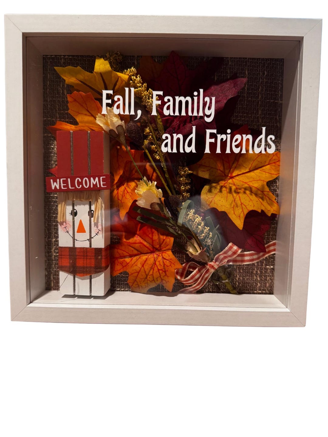 Fall, Family and Friends Shadow Box. Makes a Wonderful Gift for Your ...
