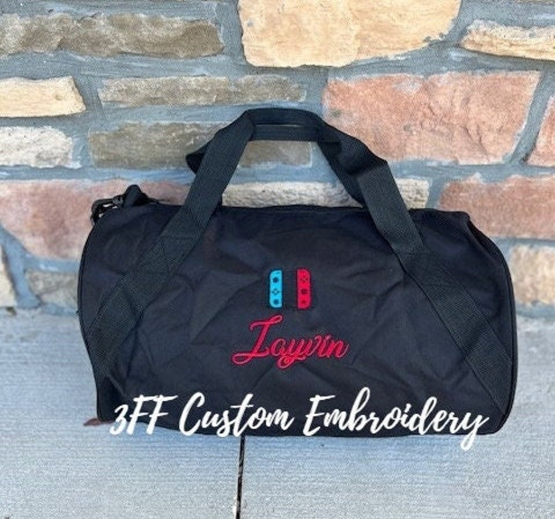 Personalized Game Controller Embroidered Duffel/duffle Bag/nintendo ...