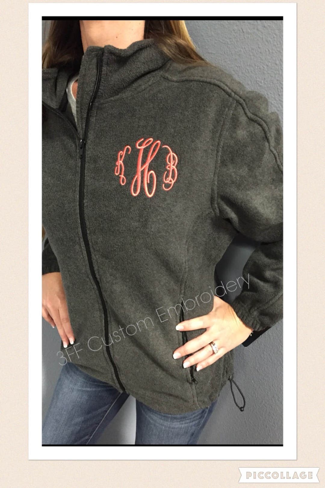 Personalized Monogrammed Ladies OR Unisex(men's) Full-zip Value Fleece ...