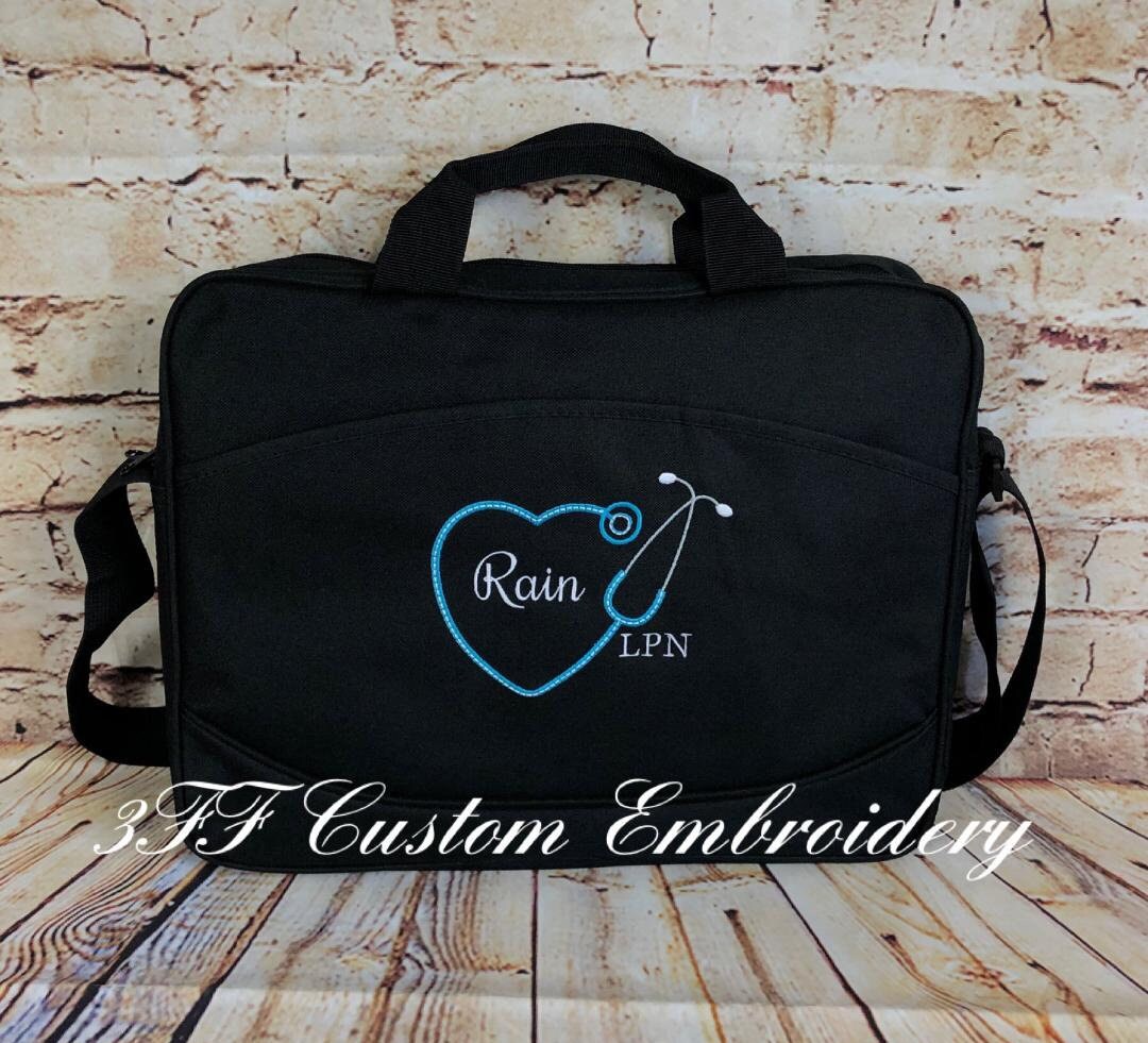 Personalized Stethoscope Nurse/doctor/medical Laptop Computer Bag/nurse ...