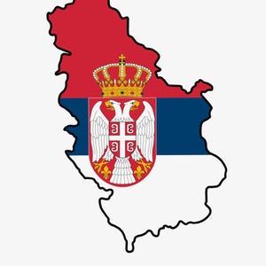 Serbia Flag Sticker - Etsy