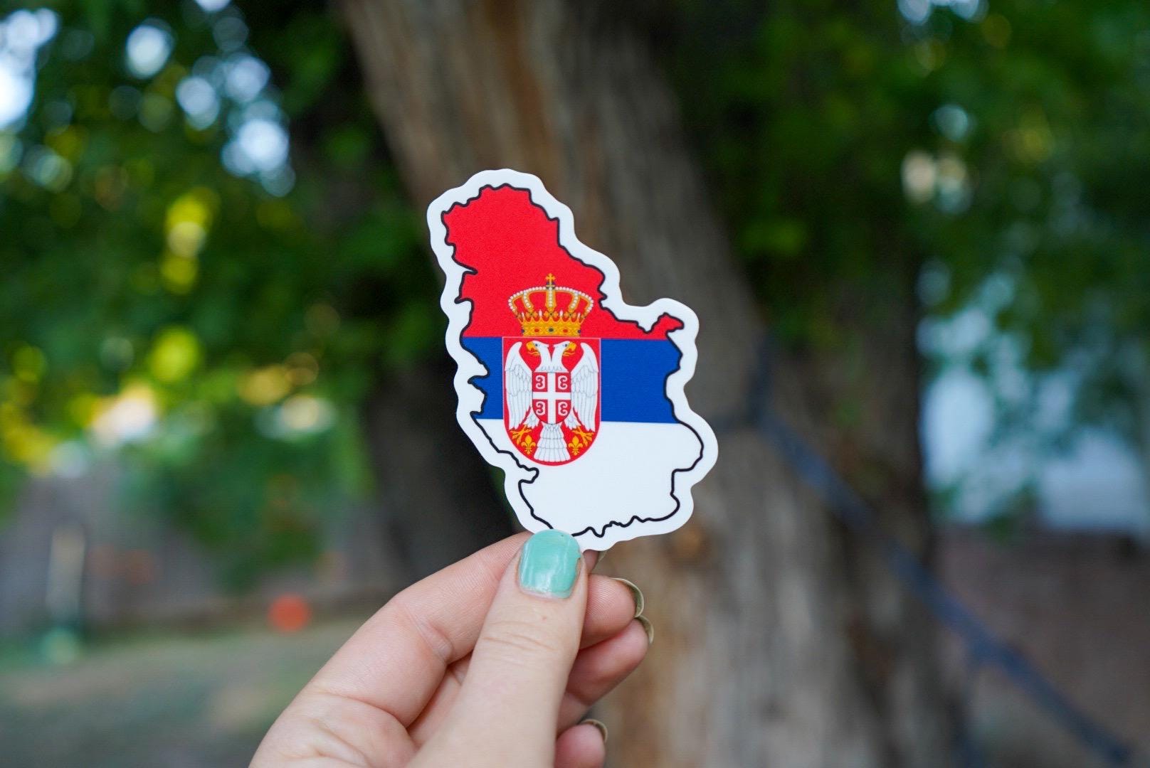 Serbia Flag Sticker - Etsy