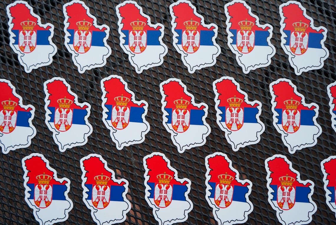 Serbia Flag Sticker - Etsy