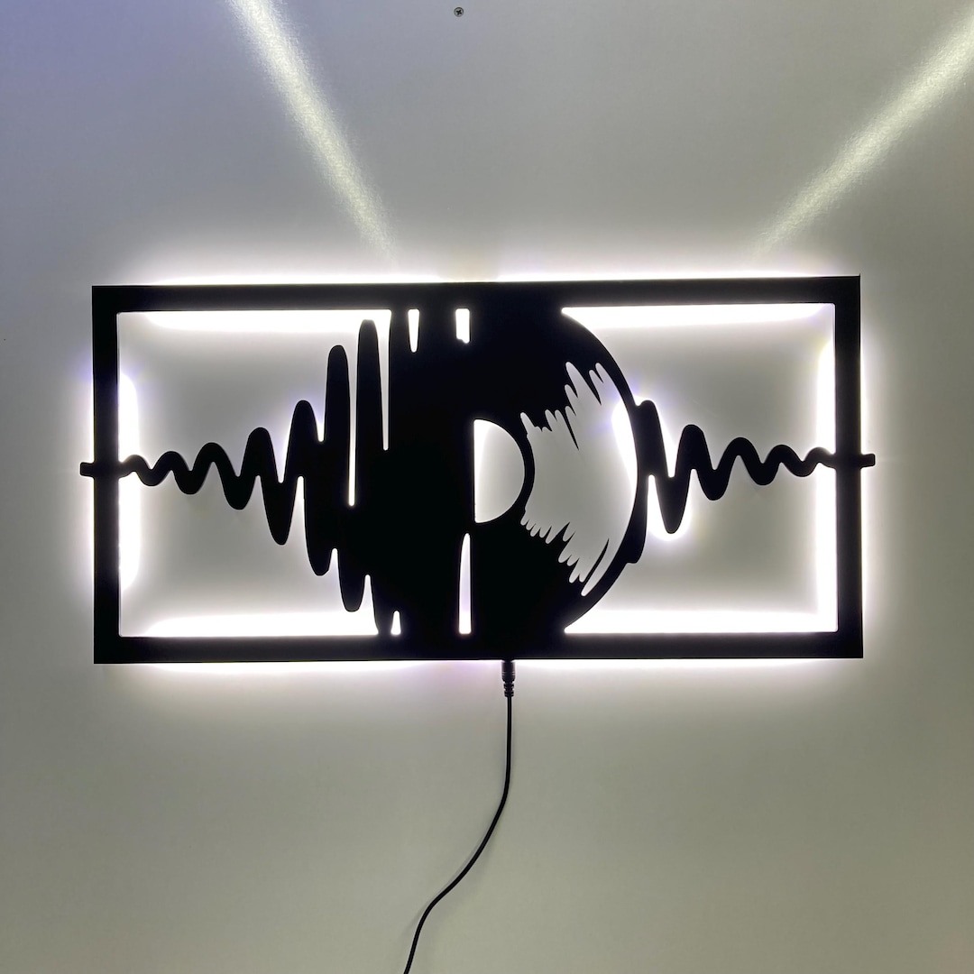 Record LED Wall Art, Vinyl Music Lighted Wall Decor - Etsy